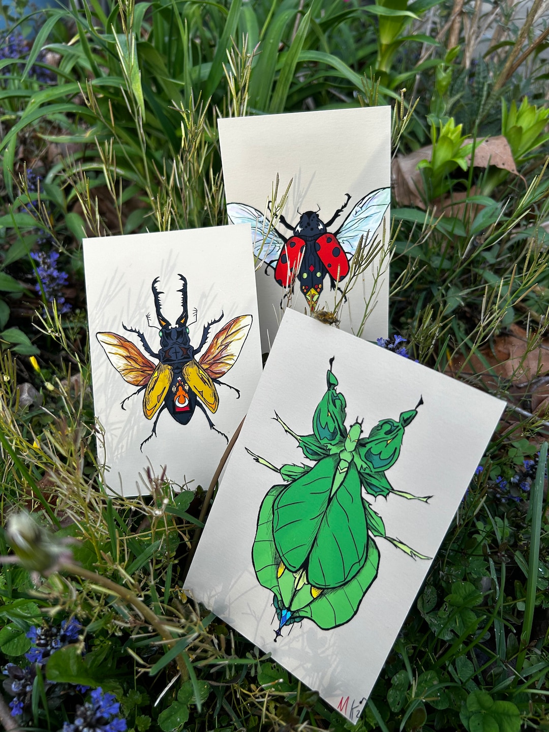 Stained Glass Bug Prints! - Etsy