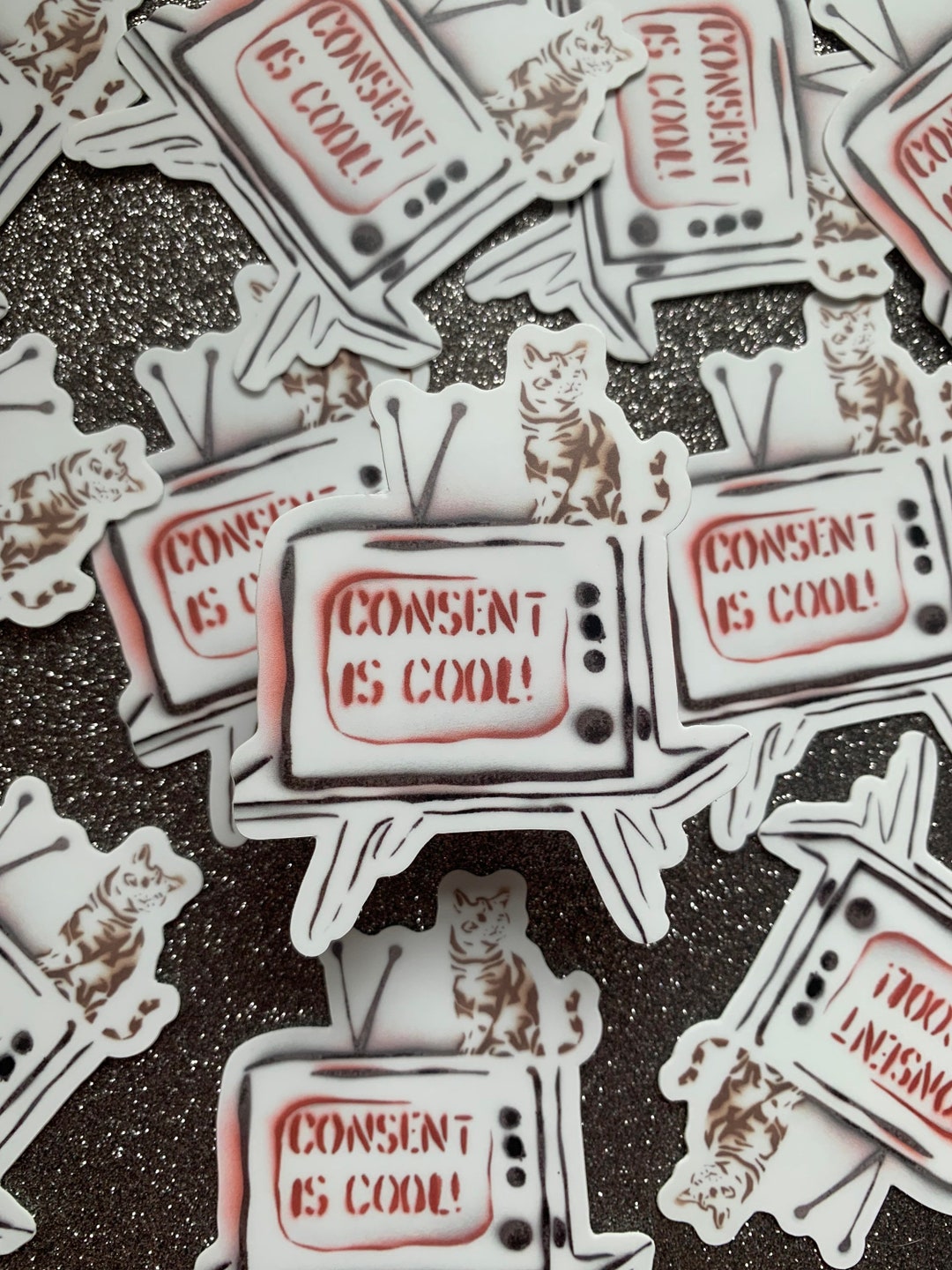 Consent is Cool Small Sticker - Etsy