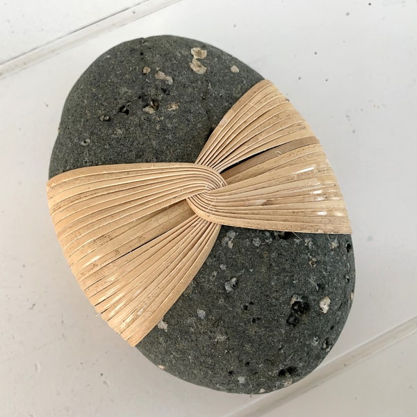 Cane Wrapped Rocks - Etsy