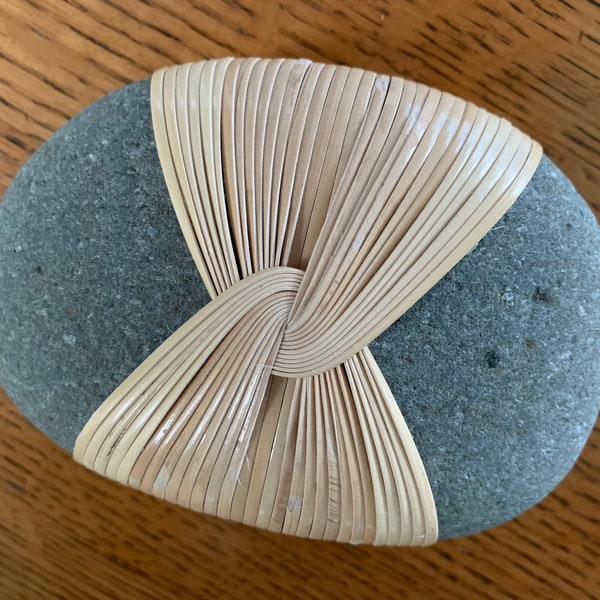 Cane Wrapped Rocks - Etsy