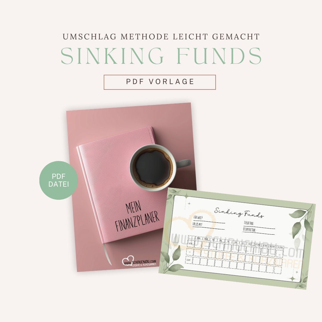 Sinking Funds - Tracker - Envelope Method - Savings Pot - A6 Envelopes ...