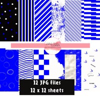 Ocean Blue Textured Background, Nautical Navy-blue Digital Paper, Solid ...
