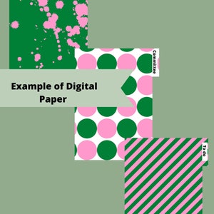 Pink and Green Planner Pack, Printable Pages and Digital Paper Freebies ...