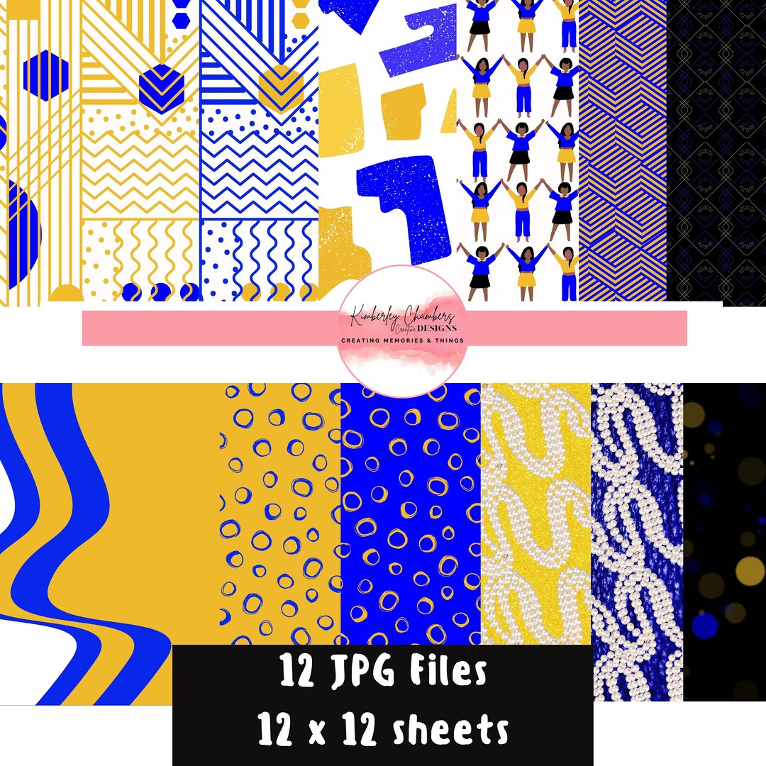 Digital Paper - Instant Download - Background Wallpaper Pack - Blue ...