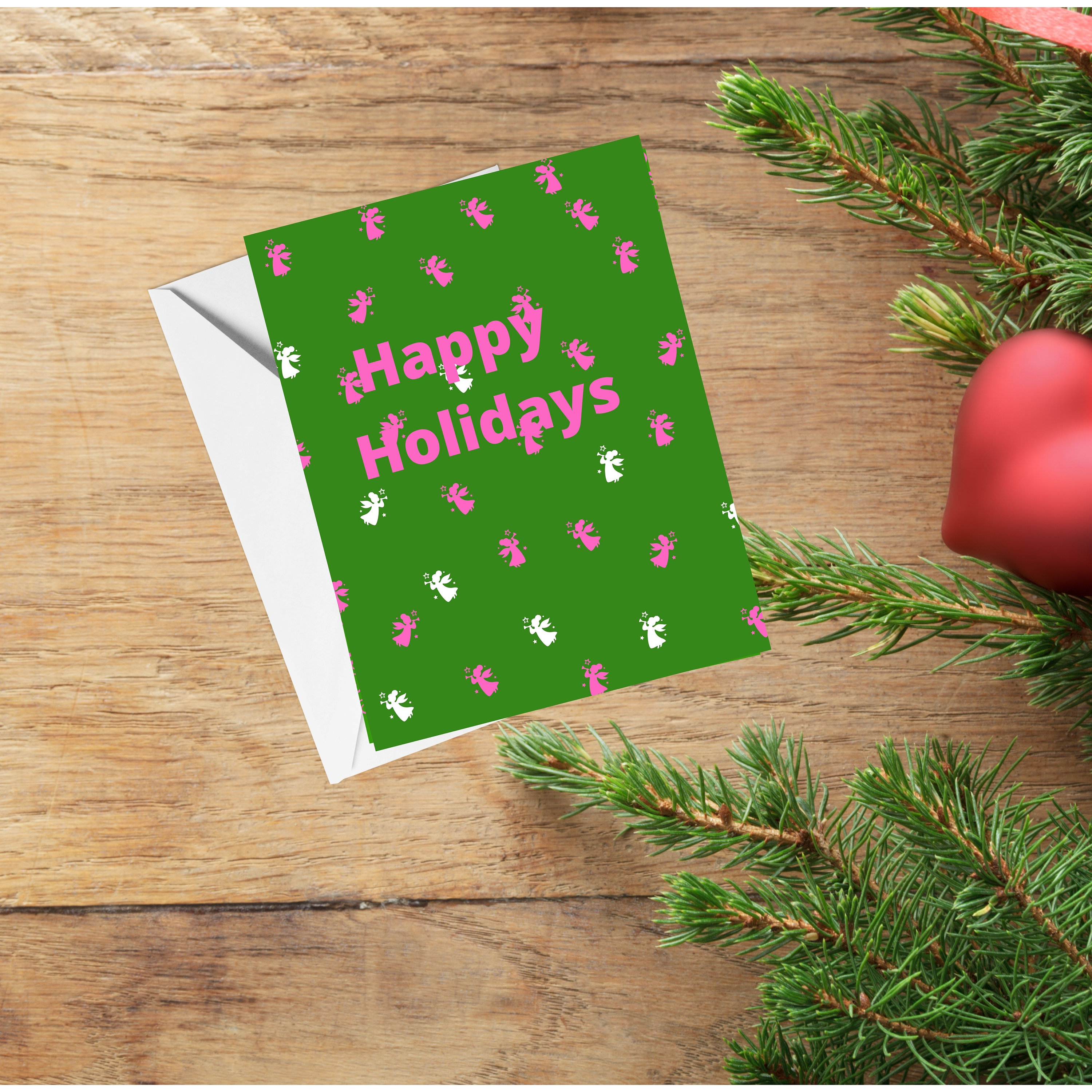 Digital Paper - Instant Download - Beautiful Pink & Green - Holiday ...