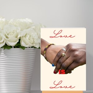 2 - African American Lesbian Greeting Card, Encouraging Card, LGT Card ...