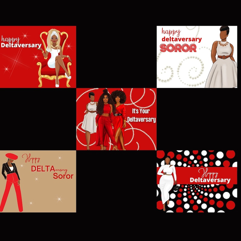 Delta Sigma Theta Sorority Birthday Card - Etsy