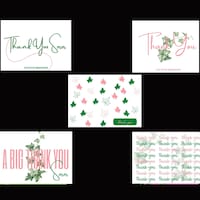 Customizable AKA Thank You Cards(4) - Etsy