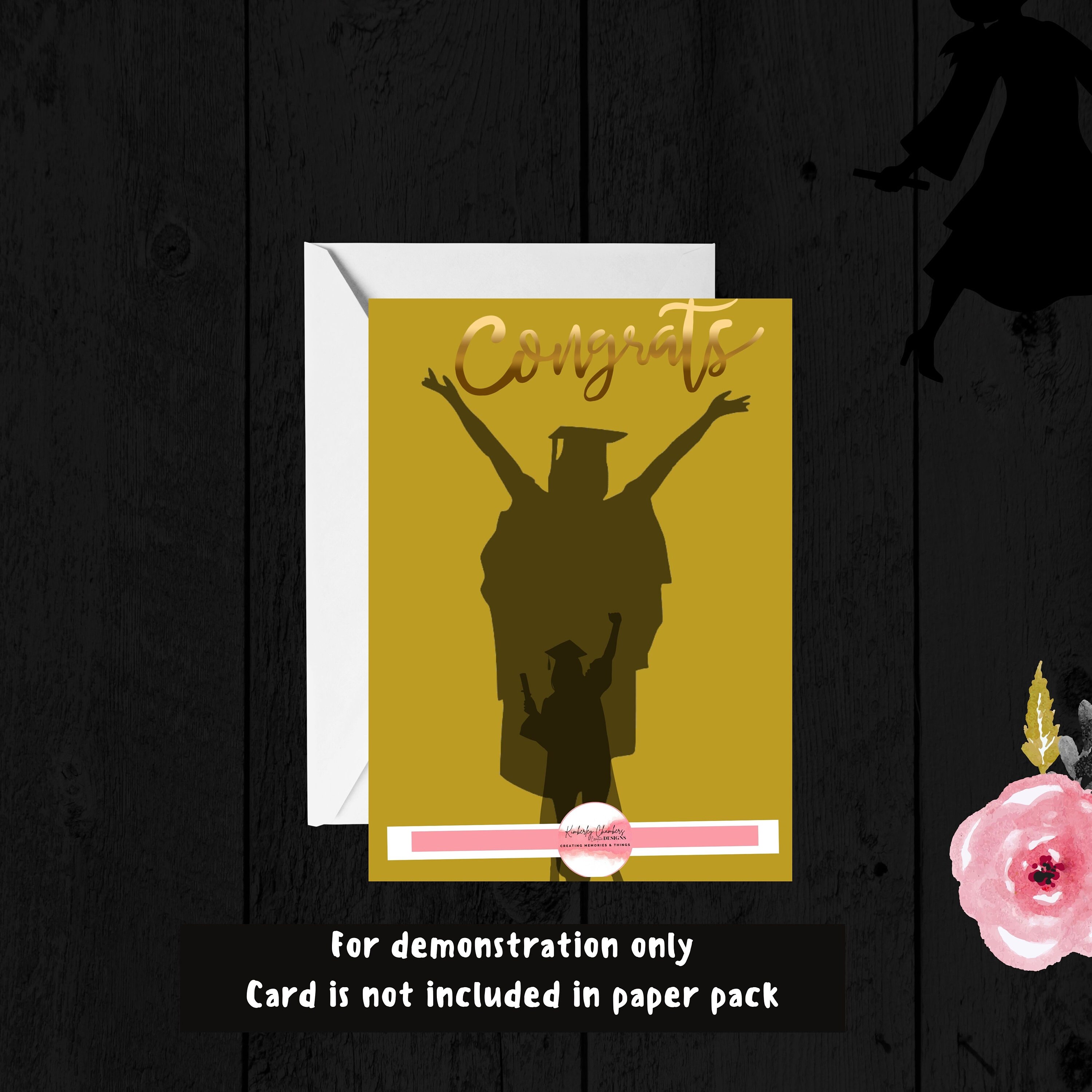 Digital Paper Instant Download Graduation Pack Black and | Etsy