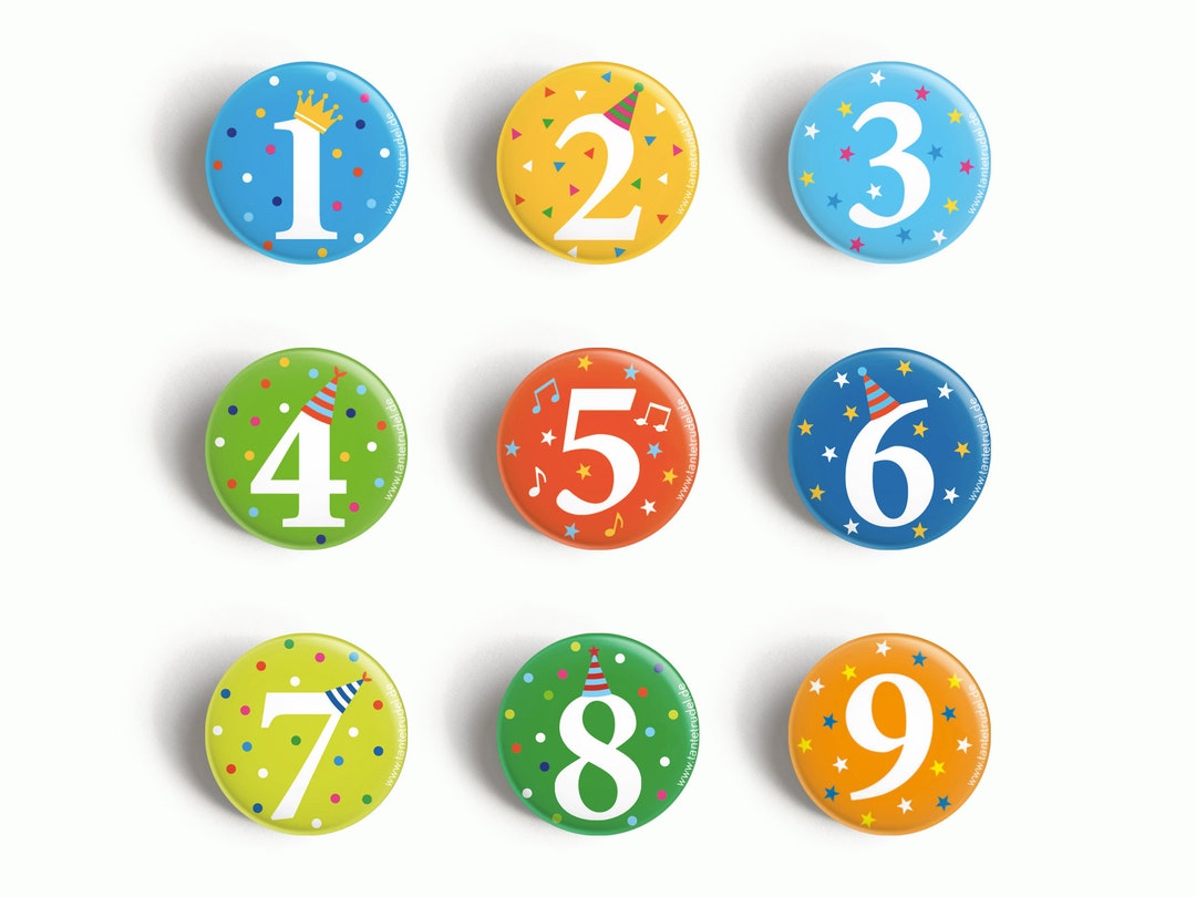 Button Kinder ZAHLEN Preis gilt für 1 Button - Etsy.de
