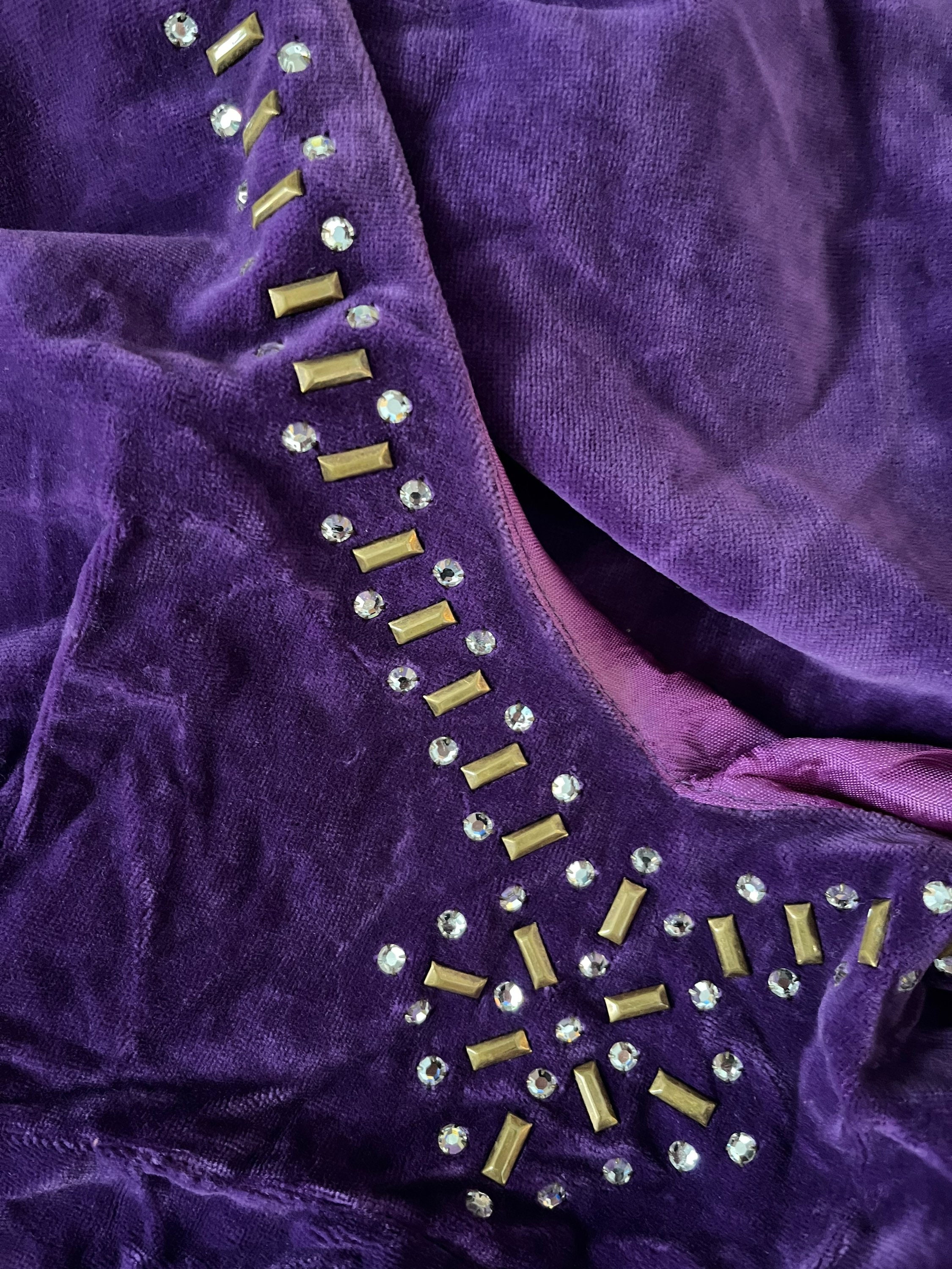 1970s Mod Dress XS // Iconic Scooter Girl Micro Mini Mod Purple Space ...