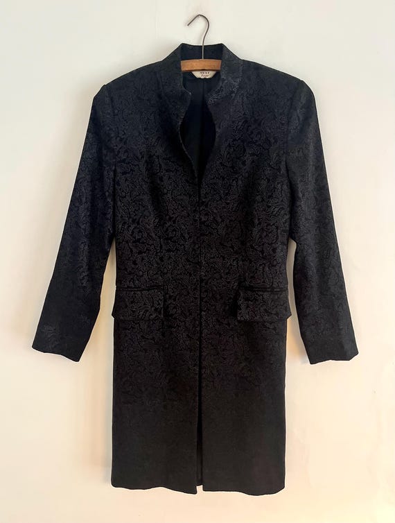 1990s Y2K baroque frock coat S // vintage minimalist … - Gem
