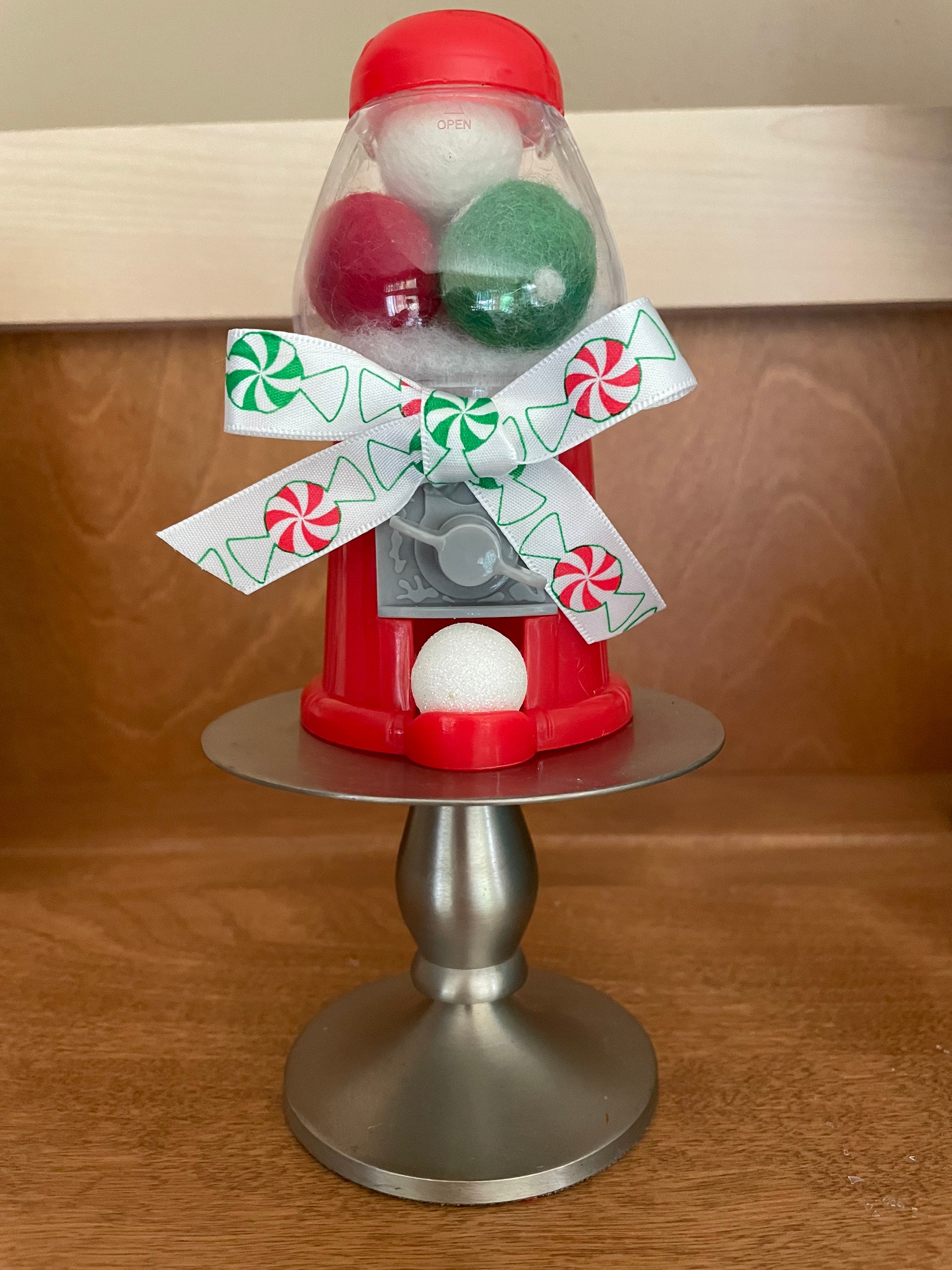 Mini Christmas Gum Ball Machine Holiday Mini Gum Ball Machine - Etsy
