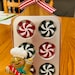 Christmas Fake Mini Peppermint Candies in Cupcake Pan, Small Bread ...
