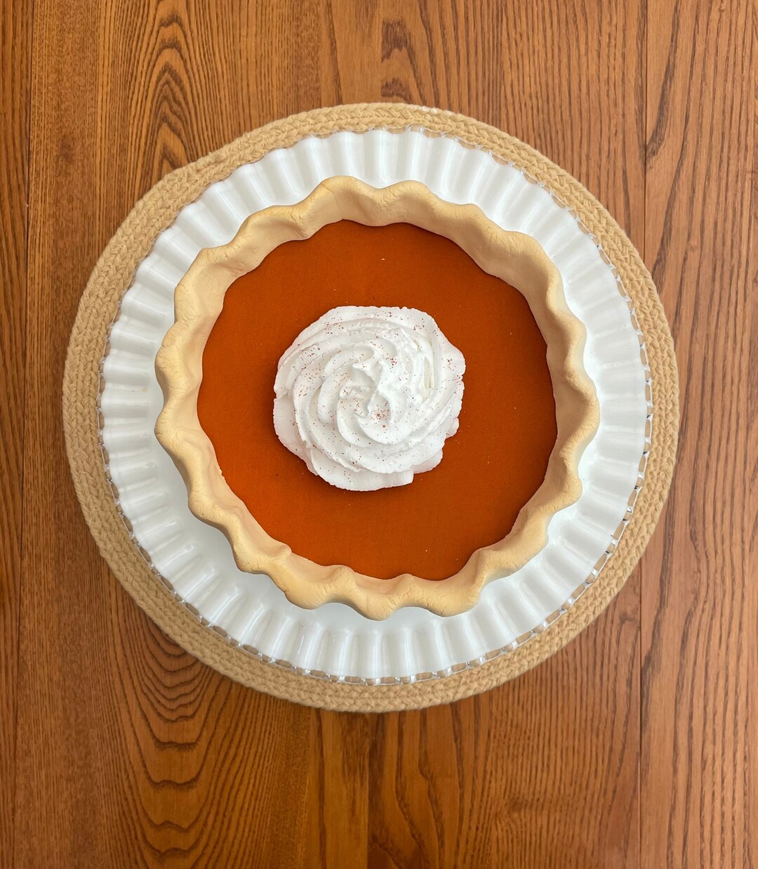 Fake Pumpkin Pie, Thanksgiving Decoration, Faux Sweets, Fall Wreath ...