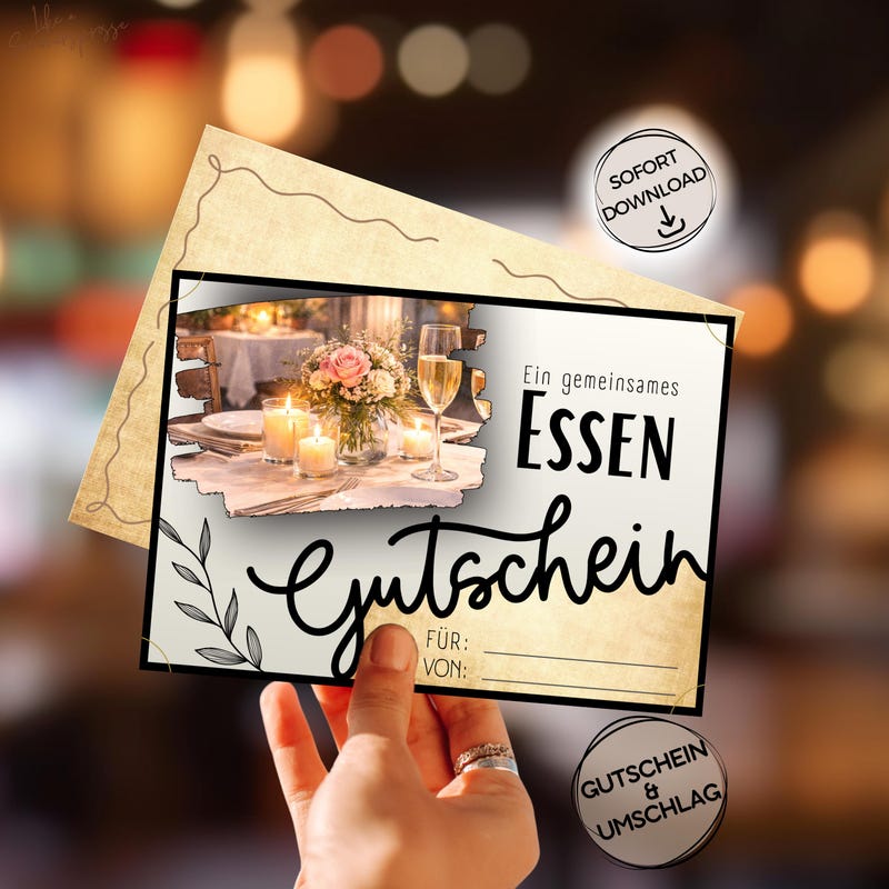 Stilvolle Gutschein Fr Restaurant Vorlage Ebenbild