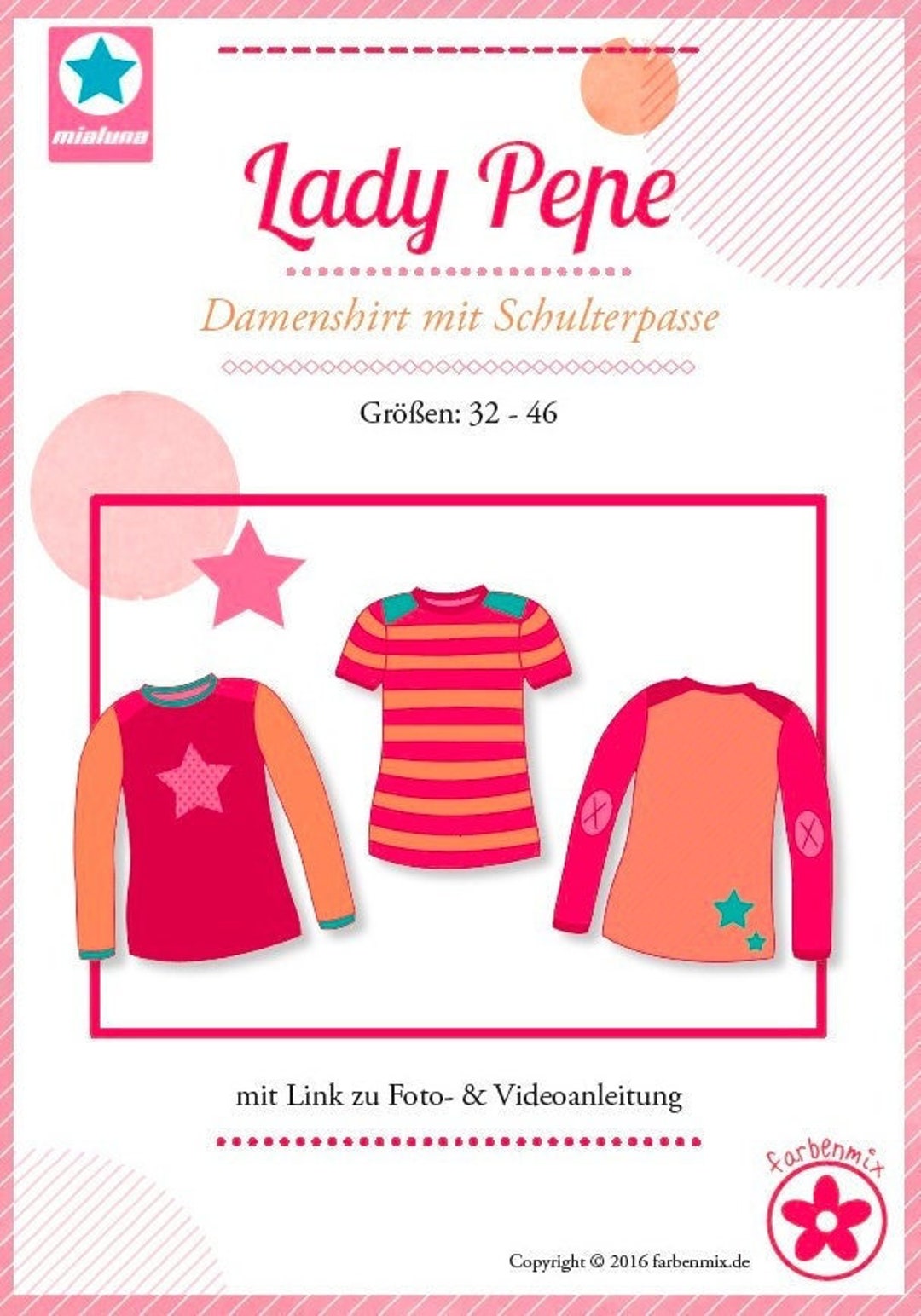 Paper Sewing Pattern “lady Pepe – Women's Shirt With Shoulder Yoke ...