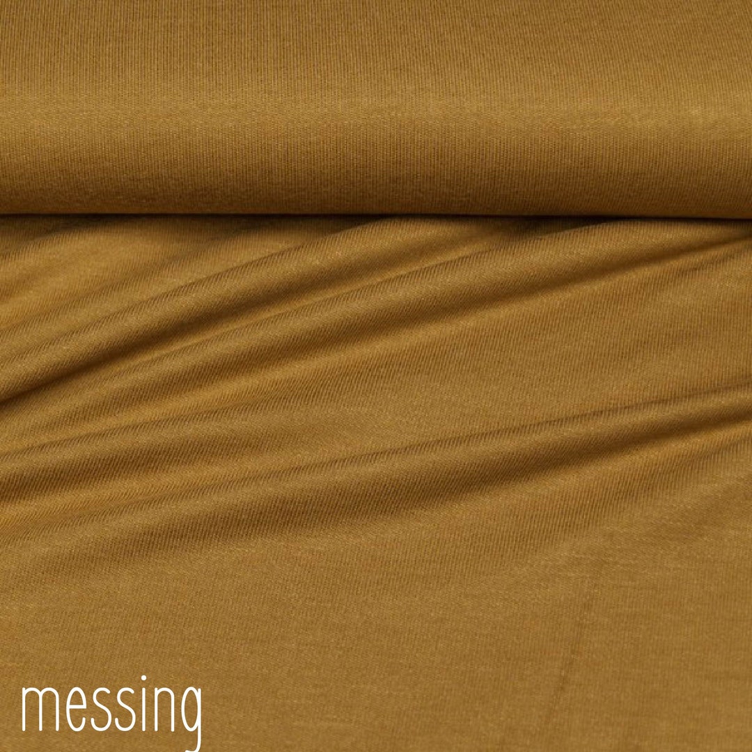 Jersey Punto Di Roma pesante Uni Messing 23,90eur/m Hilco 0,50m/0.54yd ...