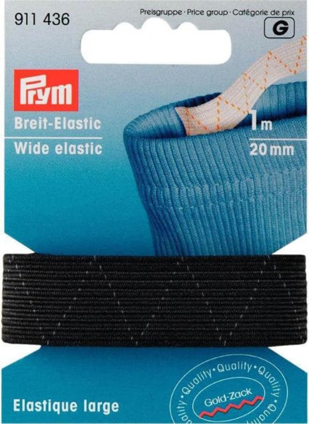 Elastic Band 20 Mm 25 Mm 30 Mm in Black and White Prym Elastic Band for ...