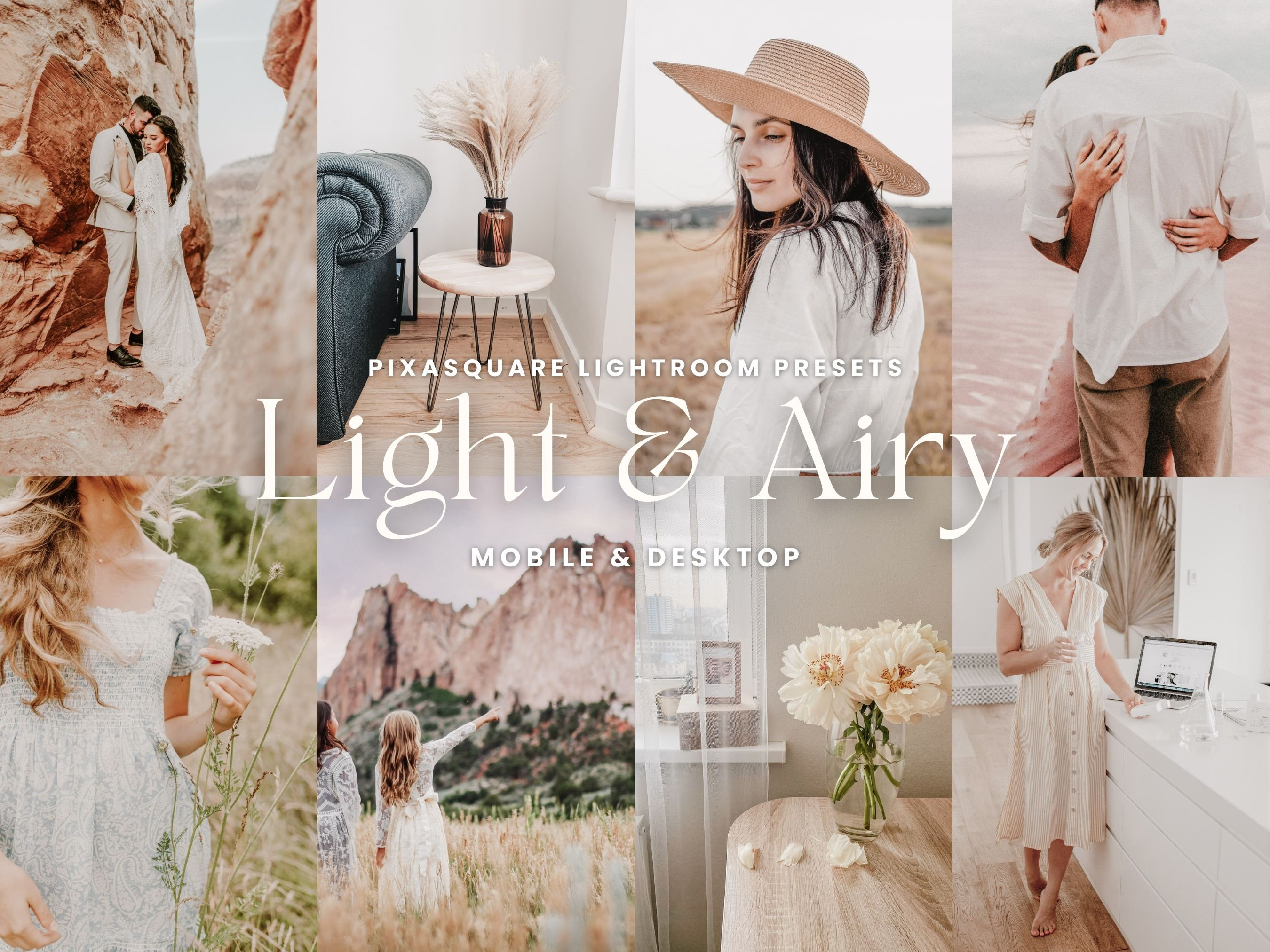 10 Light and Airy Lightroom Presets, Bright Crisp Presets, Natural Light Photo Filter, Mobile ...