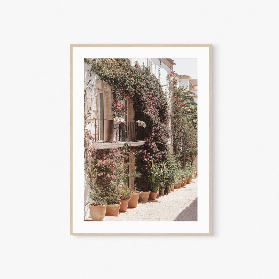 Mediterranean Print Wall Art, Digital Prints, Village Print, Printable ...