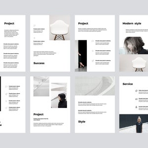 VIGO - Modern Vertical A4 Powerpoint Template Presentation, Creative ...