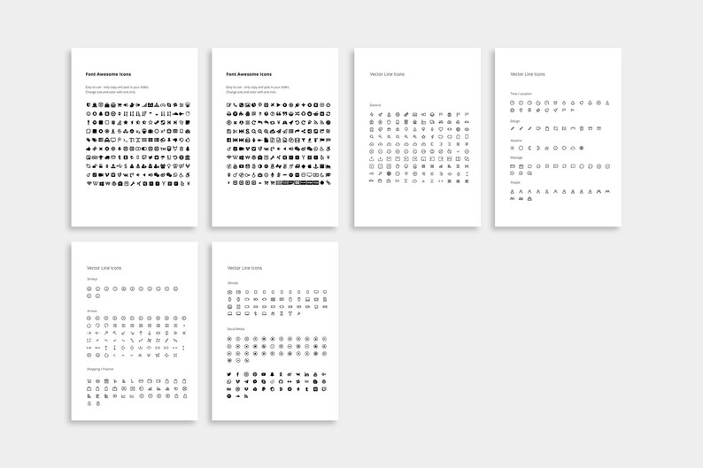 NOYA Vertical Keynote Template in A4 & US Letter Format - Etsy