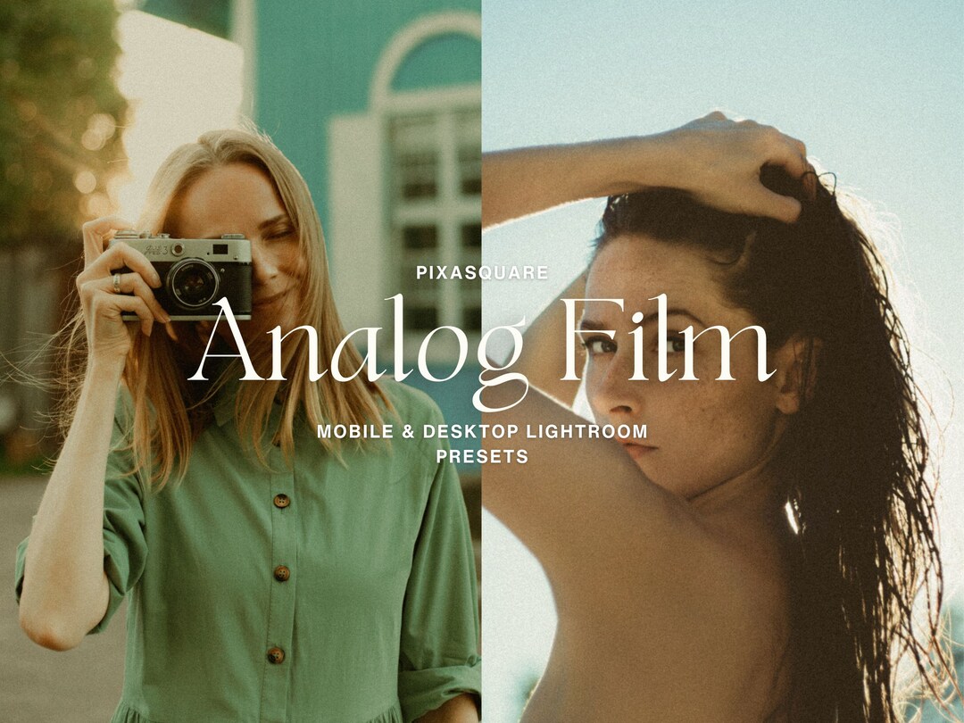 5 Analog Film Look Lightroom Presets, Mobile and Desktop, Grain Retro ...