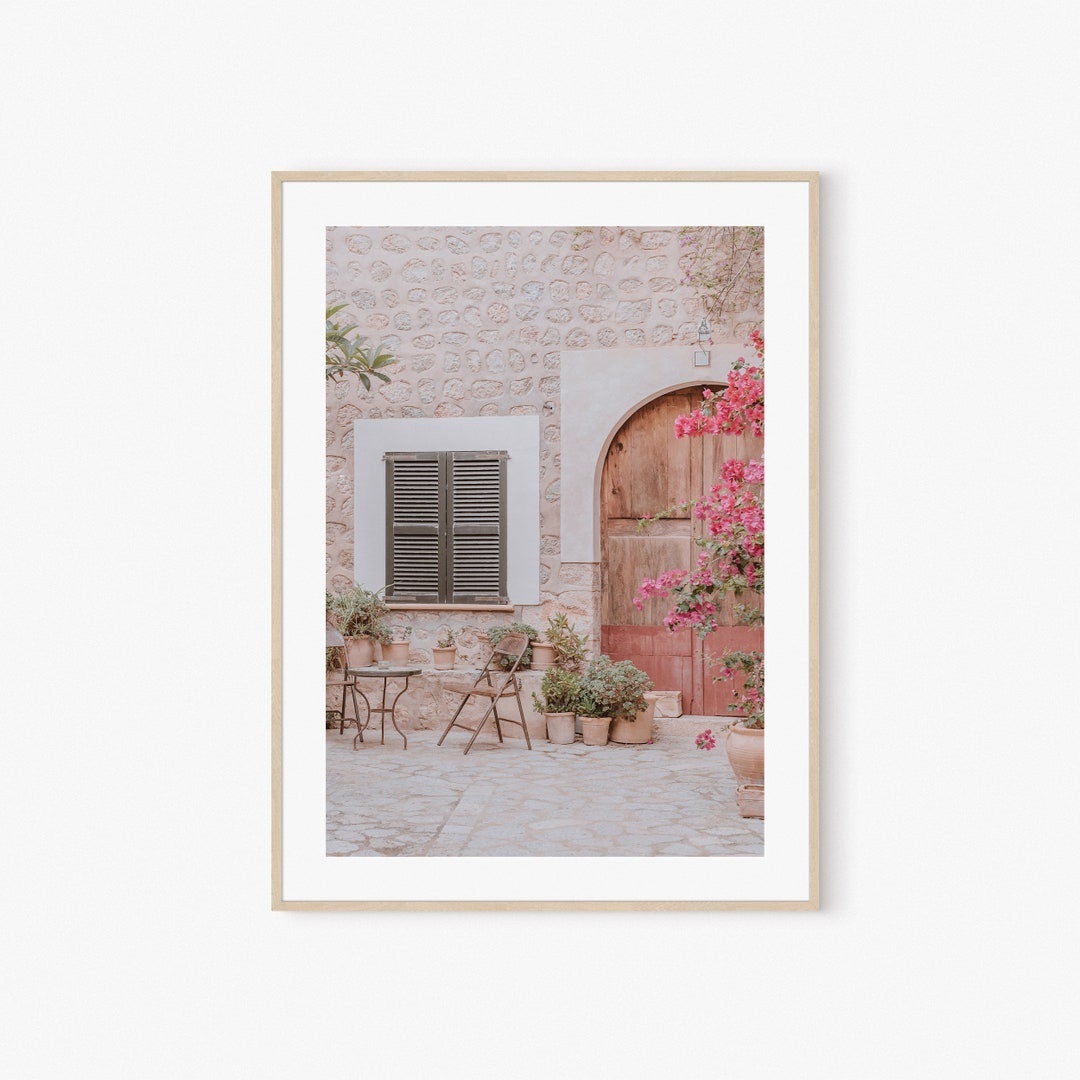 Mediterranean Print Wall Art, Digital Prints, Village Print, Printable ...