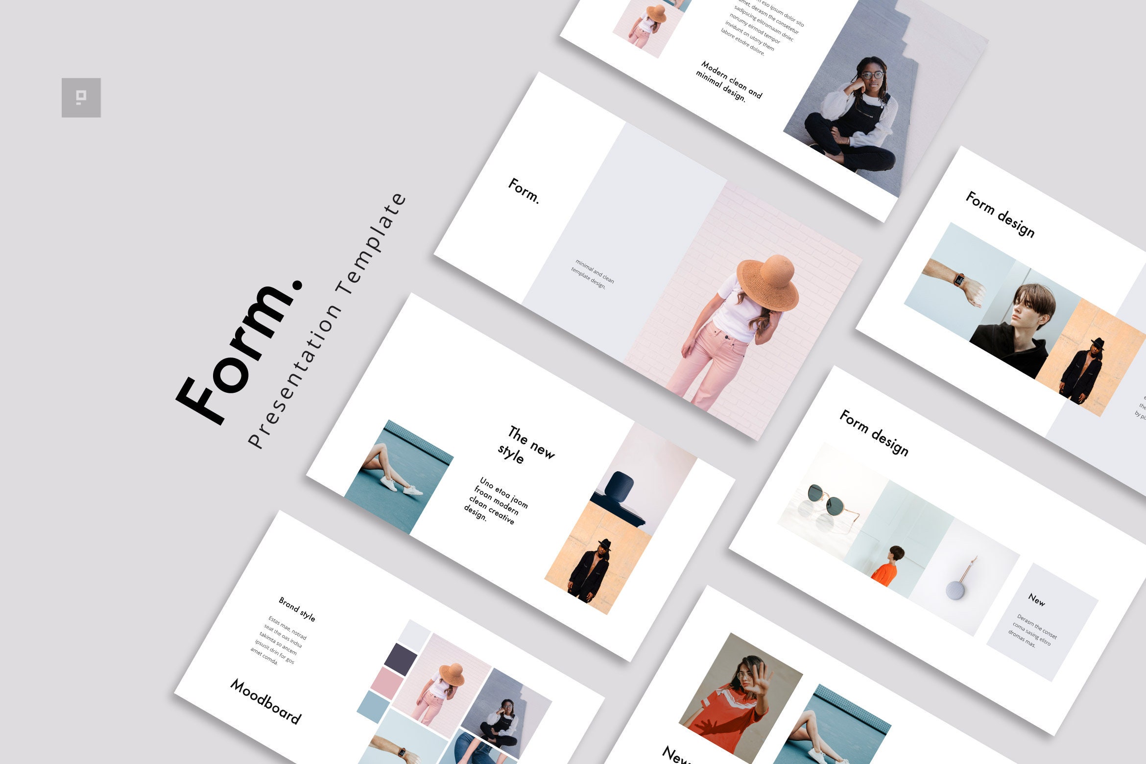 FORM Stylish & Minimal Powerpoint Presentation Template - Etsy