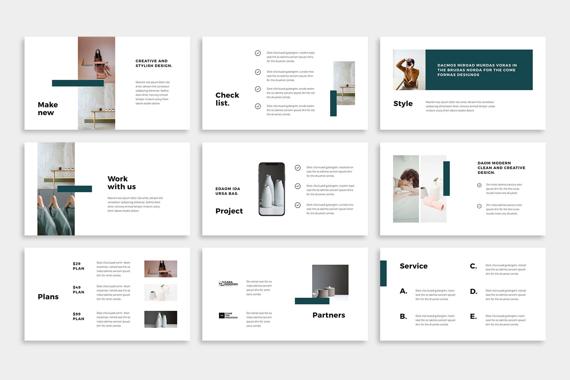 NOYA Stylish Google Slides Template Presentation - Etsy