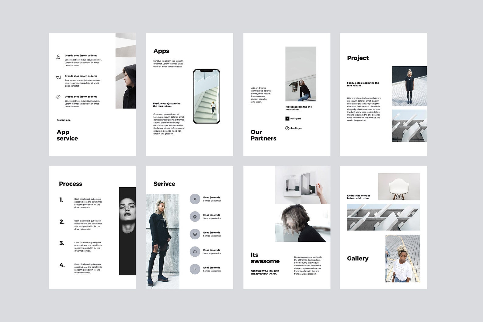 VIGO Modern Vertical A4 Powerpoint Template Presentation, Creative ...