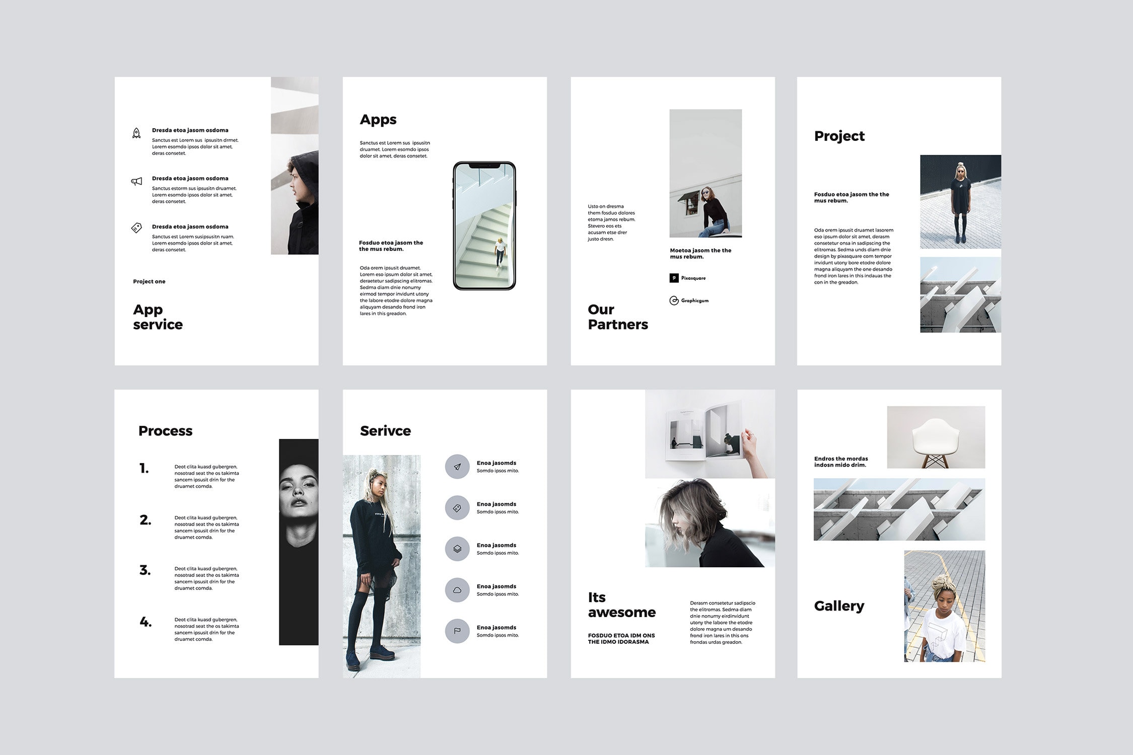 VIGO Modern Vertical A4 Powerpoint Template Presentation, Creative ...