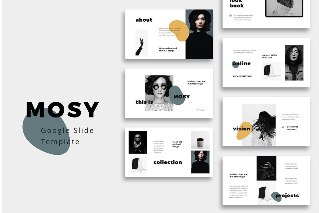 MOSY - Modern Google Slides Template - Etsy