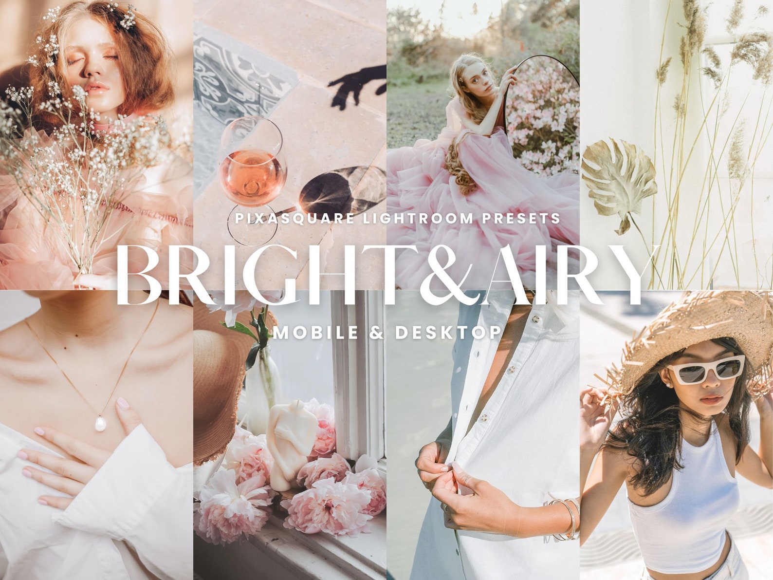10 LIGHTROOM Presets, Bright Preset, Mobile Lightroom Preset, White ...