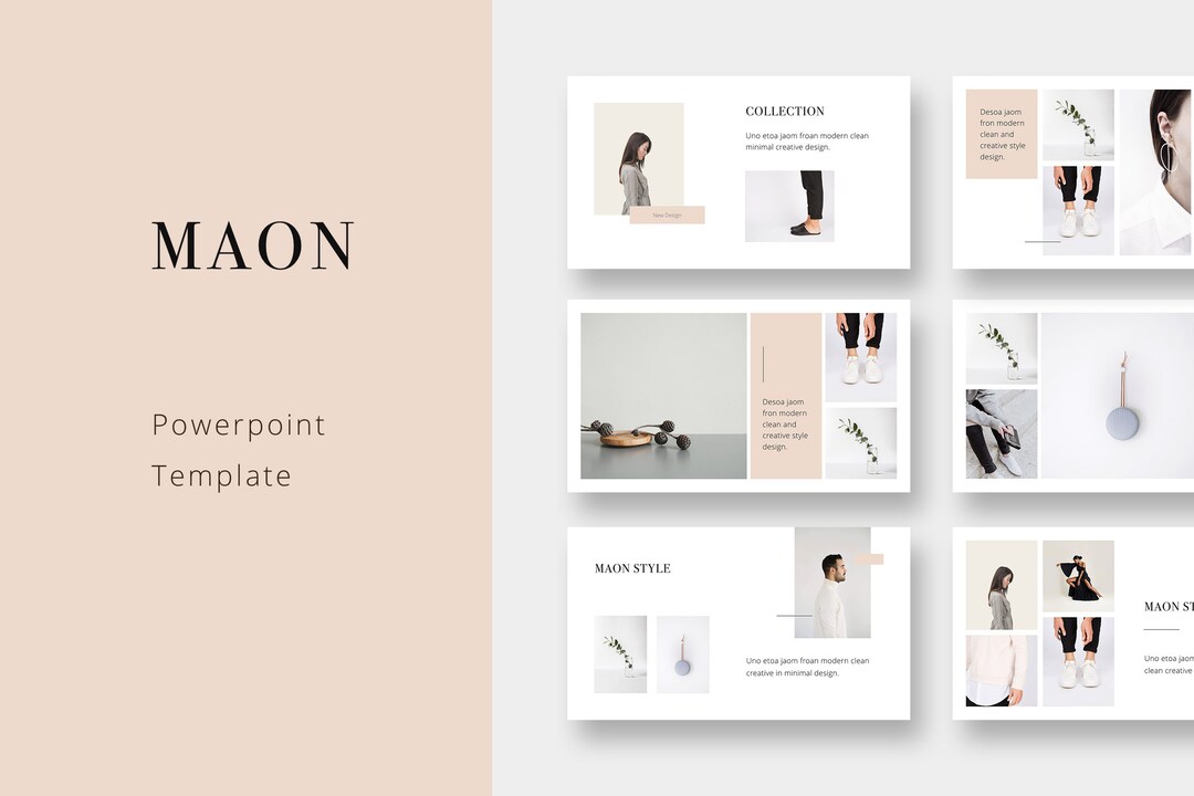 MAON - Modern Powerpoint Template - Etsy