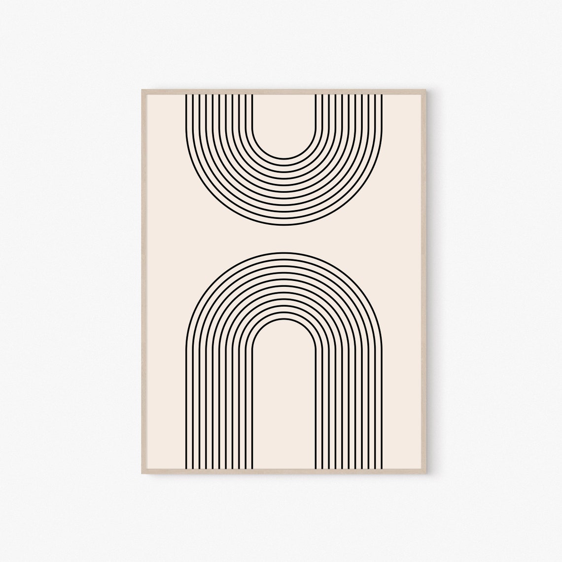 Mid Century Modern Arch Print, Geometric Art Print, Modern Abstract Art ...