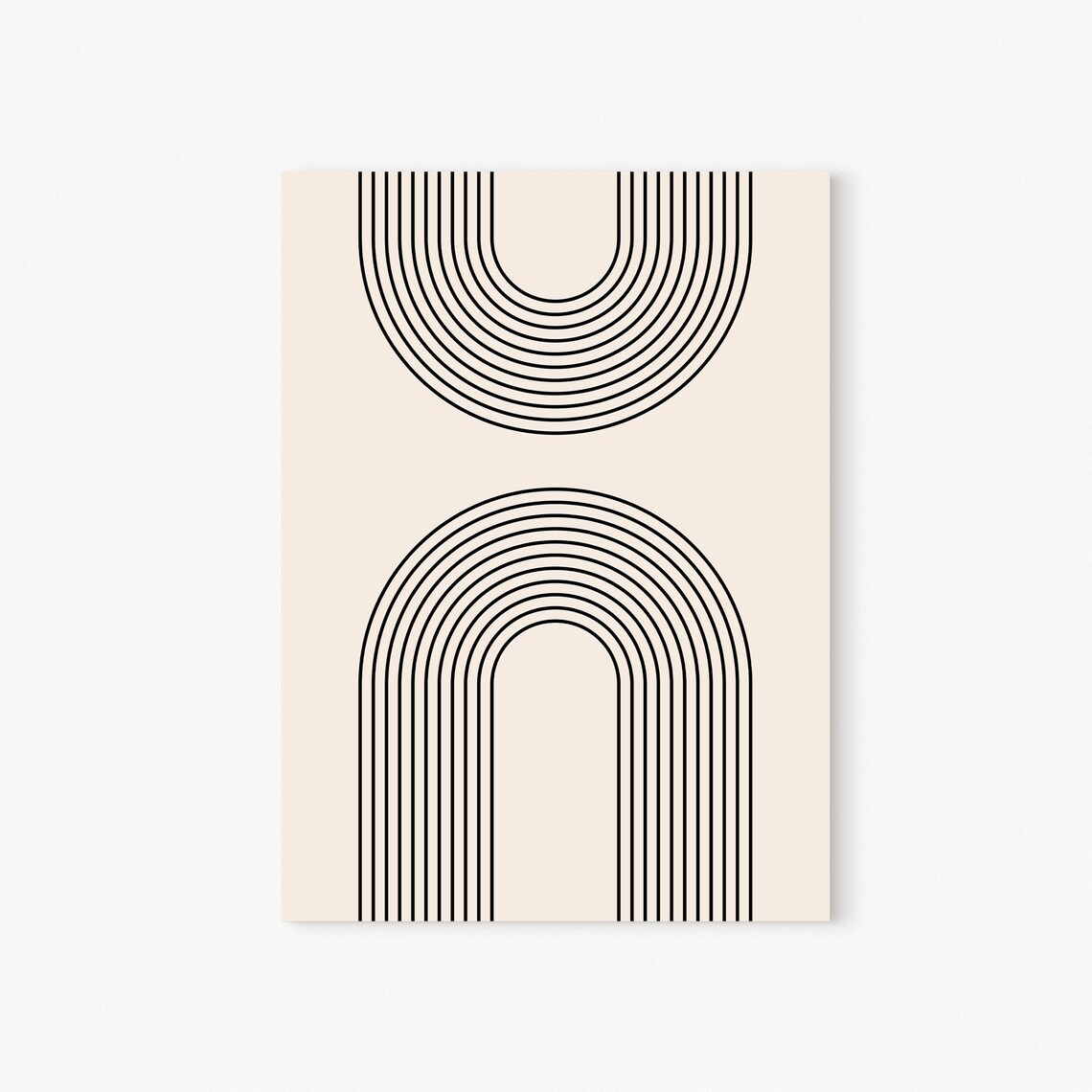 Mid Century Modern Arch Print, Geometric Art Print, Modern Abstract Art ...