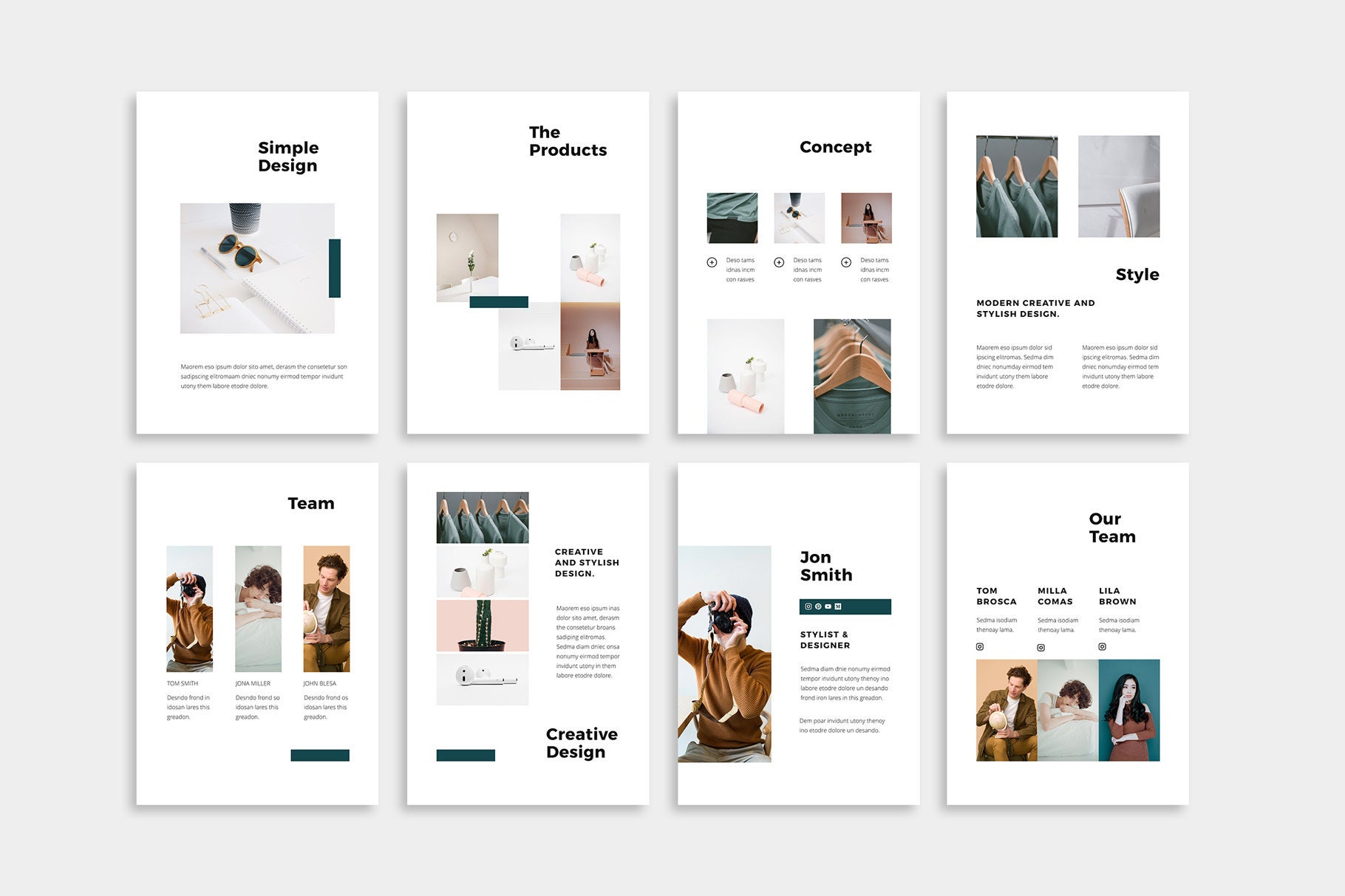 NOYA Vertical Keynote Template in A4 & US Letter Format - Etsy