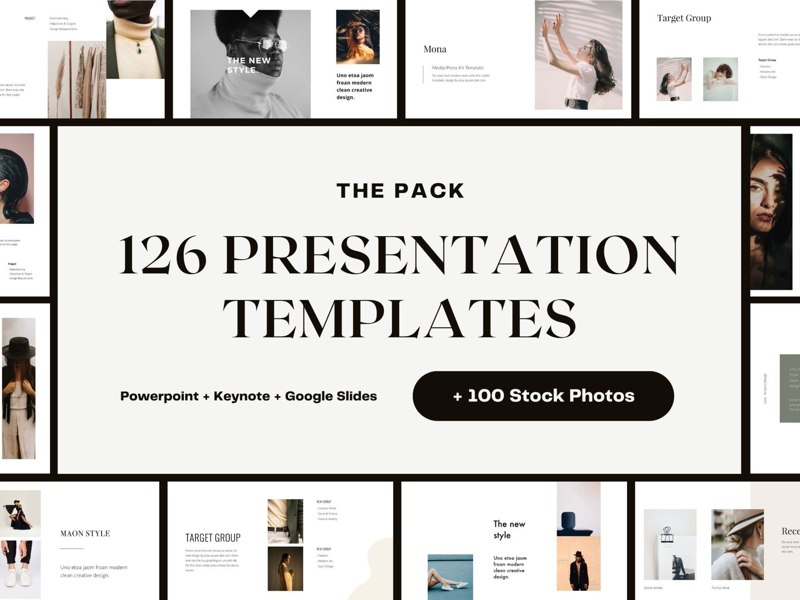 126 Presentation Templates + 100 Stock Photos Bonus for Keynote ...