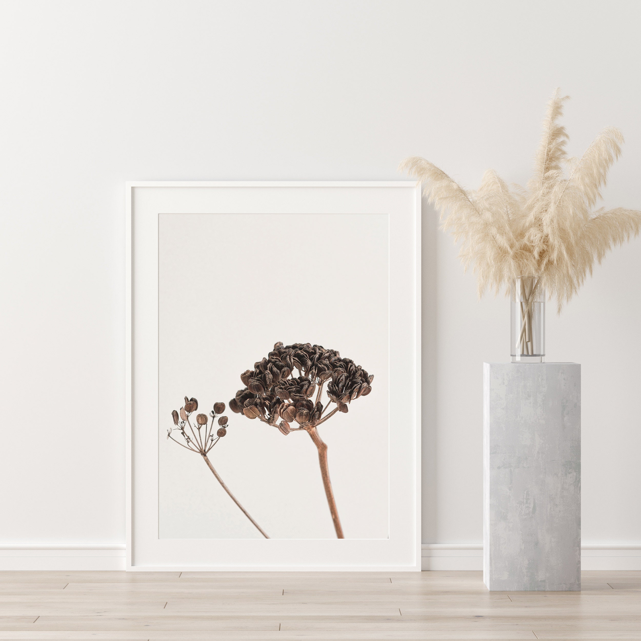 Dried Flowers Art, Botanical Print, Print Wall Art, Digital Print ...