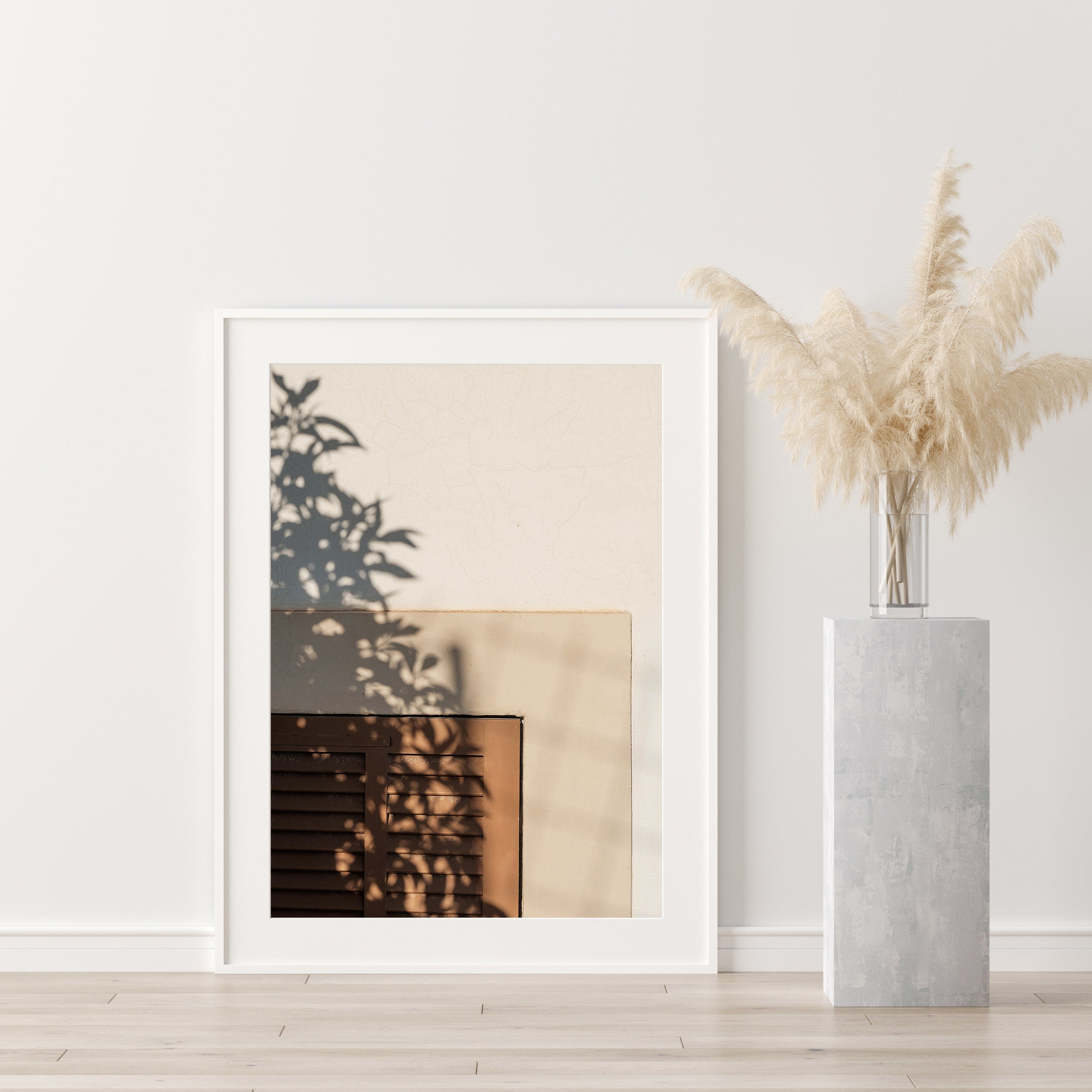 Shadow House Facade Wall Art, Digital Prints, Summer Art Prints, Shadow ...