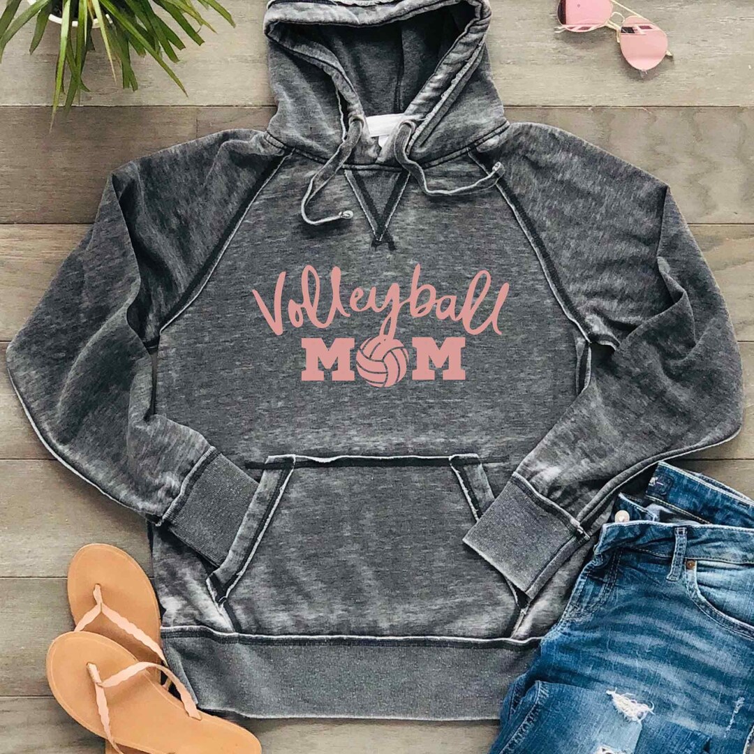 Volleyball Mom Shirt Hoodie | Sparkly Metallic Matte | Ultra Soft ...