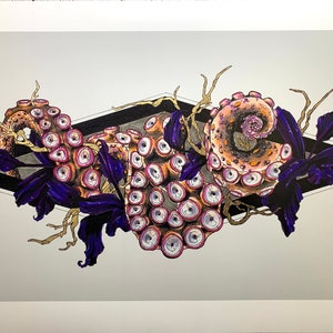 Sunset Octopus - Etsy