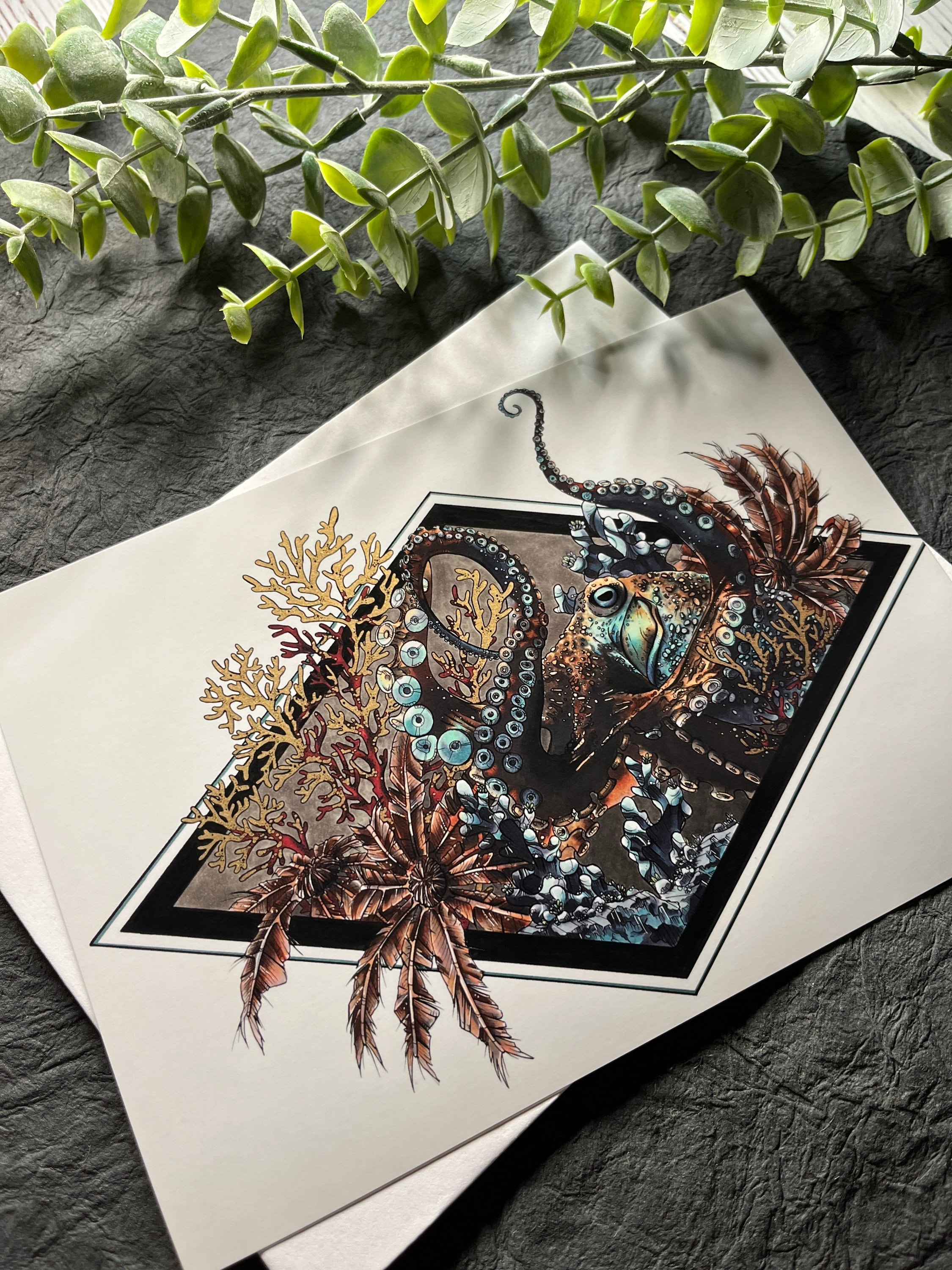 Small Mr. Octopus Print - Etsy