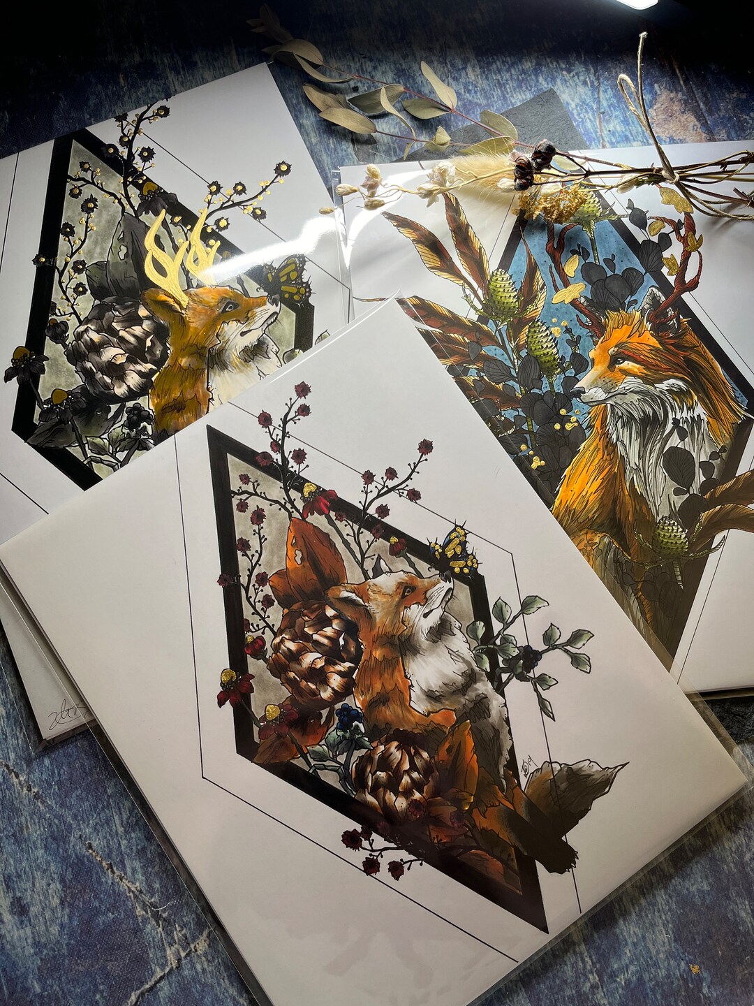 Limited 24k Gold Little Fox Series - Etsy