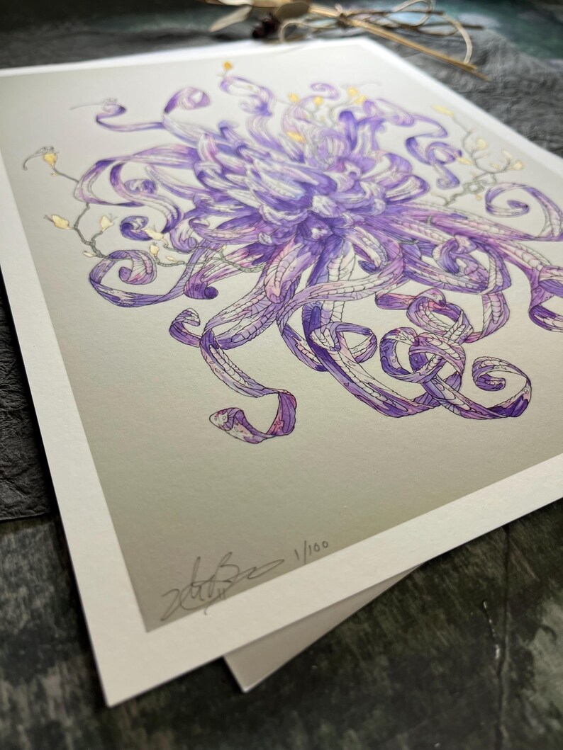 Vailed in Violet Print - Etsy