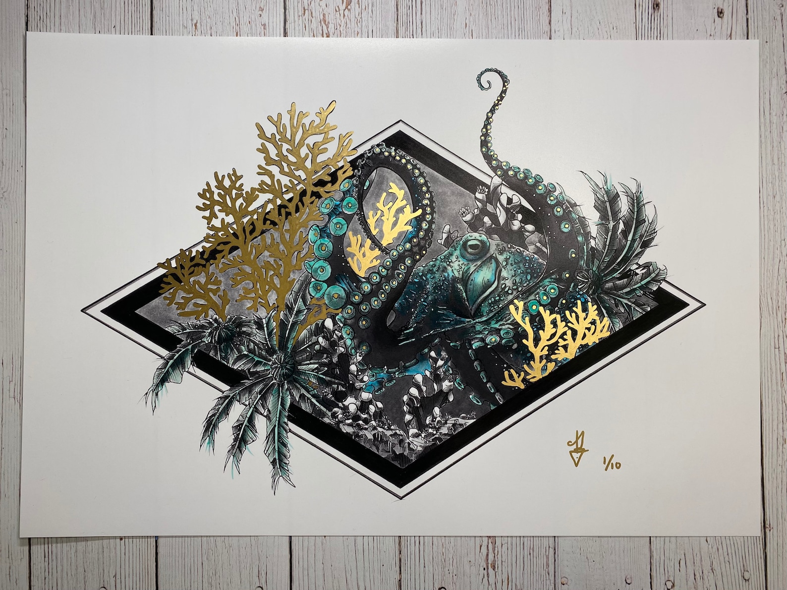 Mr. Octopus Gilded Moonlight Edition large | Etsy