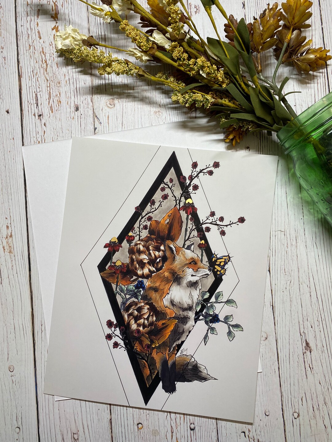 Little Fox Print - Etsy