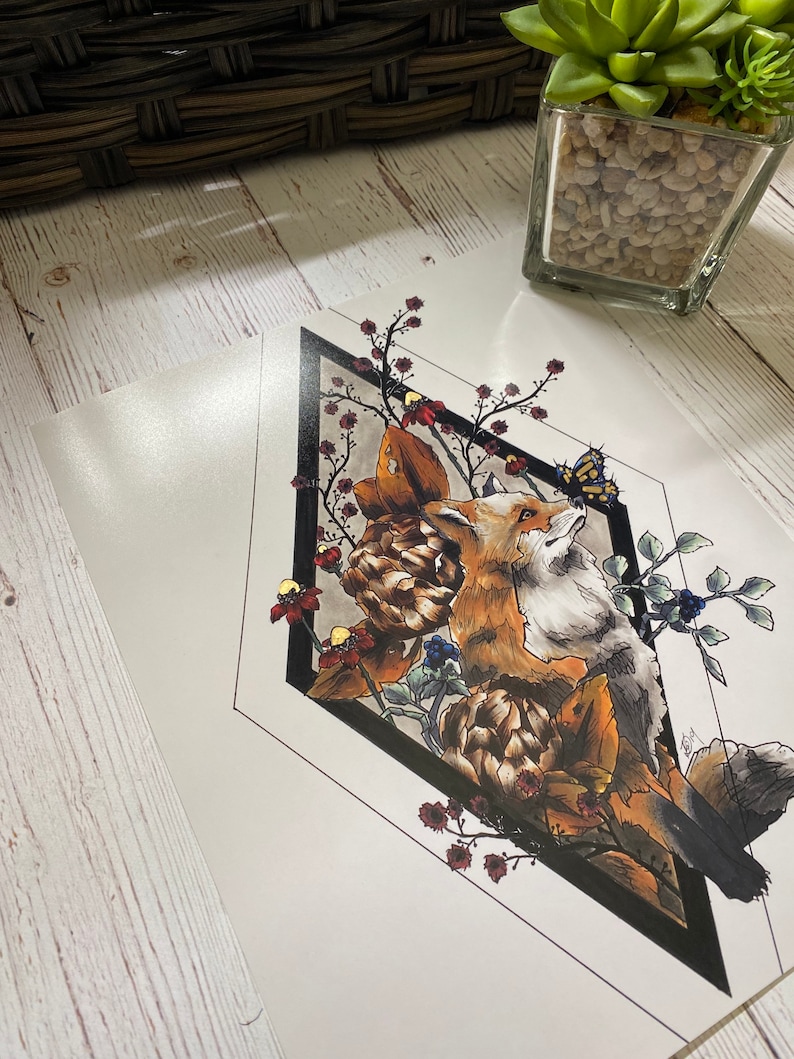 Little Fox Print - Etsy